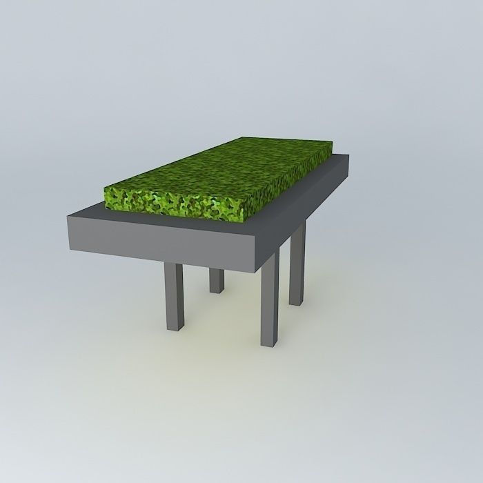 Short cross section planter free 3D model | CGTrader