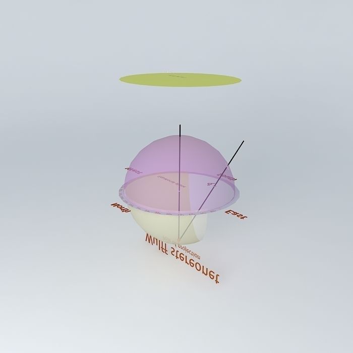 Wulff Stereonet free 3D model | CGTrader