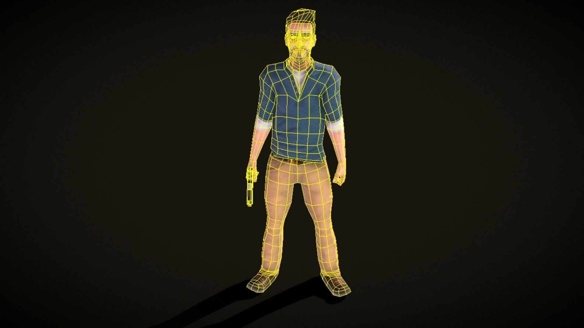Blake - the adventurer -Free Low Poly animated Model free VR / AR / low ...