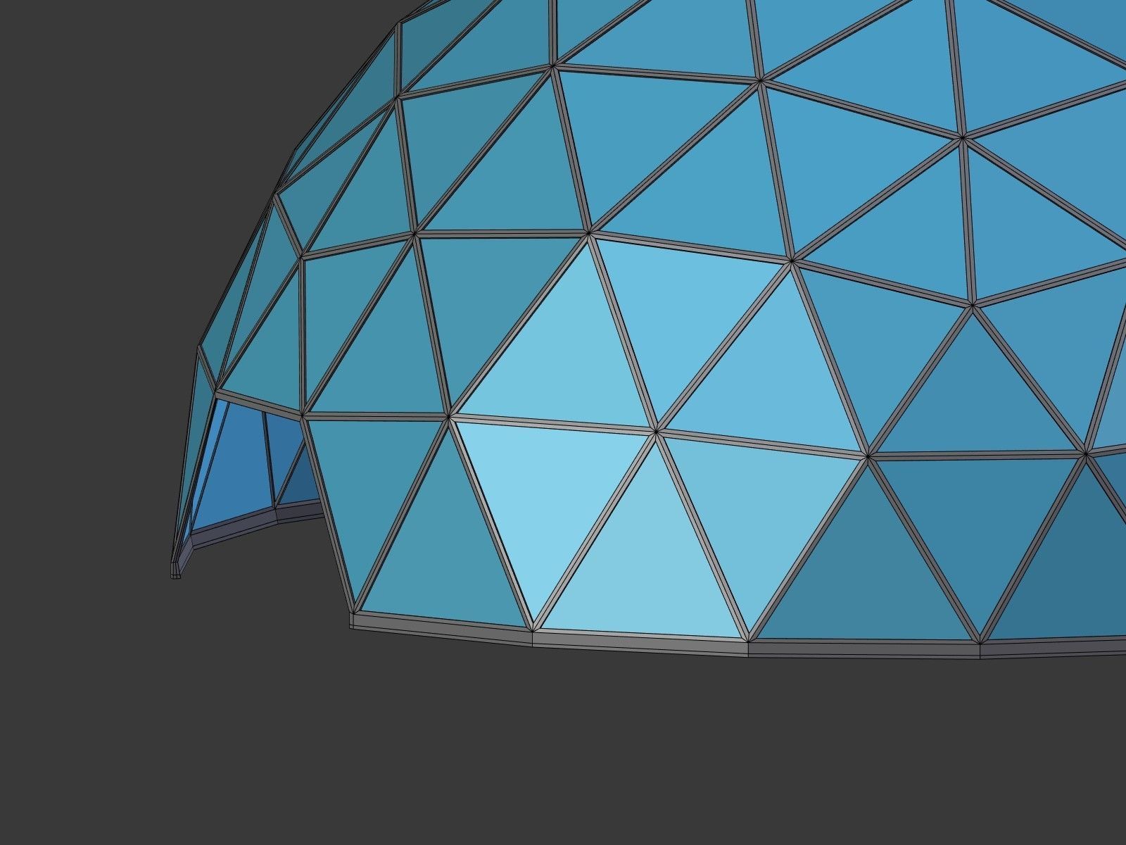 3D model Geodesic Dome VR / AR / low-poly | CGTrader