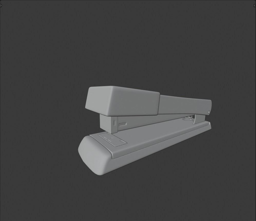 Rose Gold Stapler 3D model rigged | CGTrader