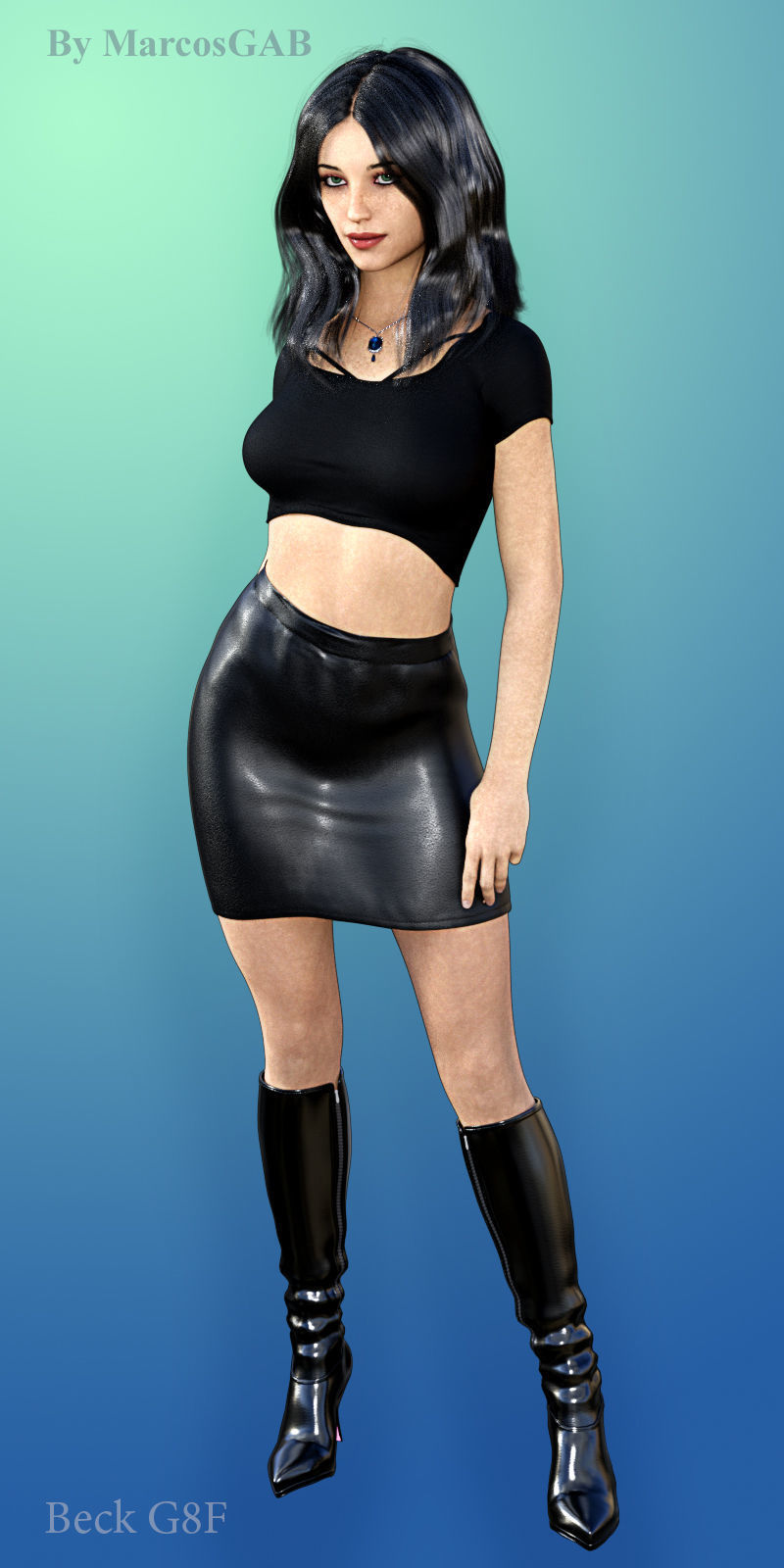 Beck for Genesis 8 Female 3D model animated rigged | CGTrader