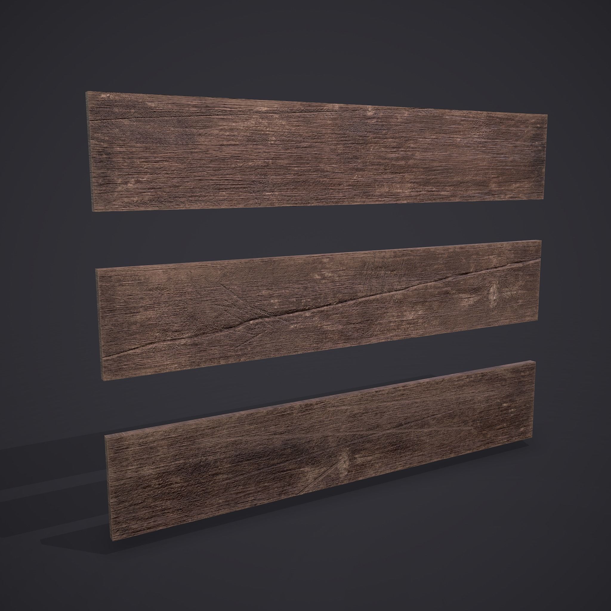 3D model Wood Planks VR / AR / low-poly | CGTrader