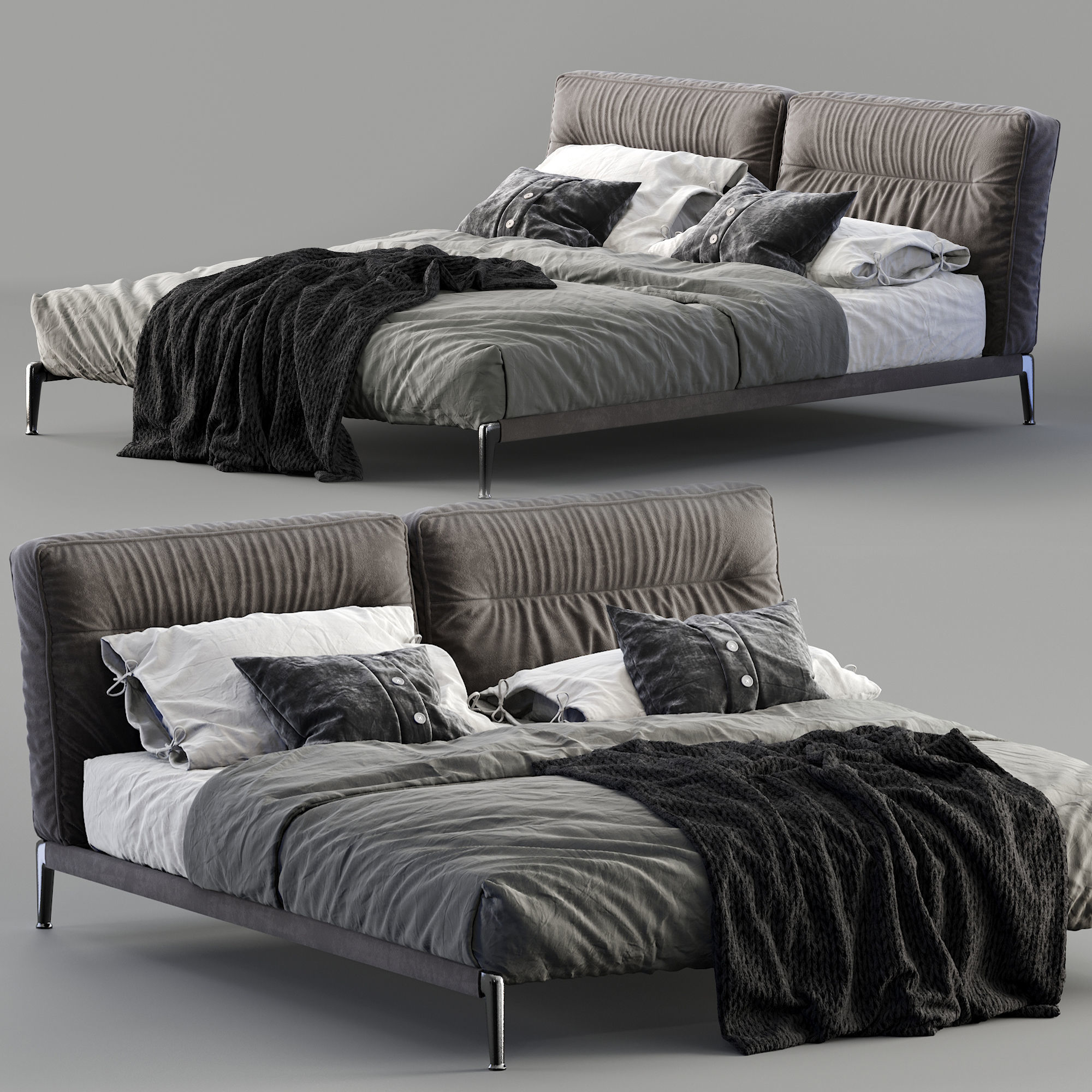 Flexform Bed Adda 3D | CGTrader