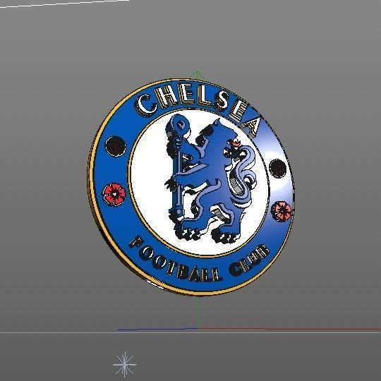 3D model Chelsea Football Club FC 3D LOGO VR / AR / low-poly | CGTrader