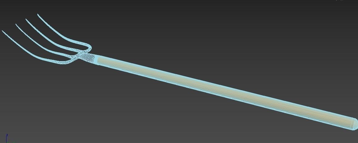 Pitchfork 3D model | CGTrader