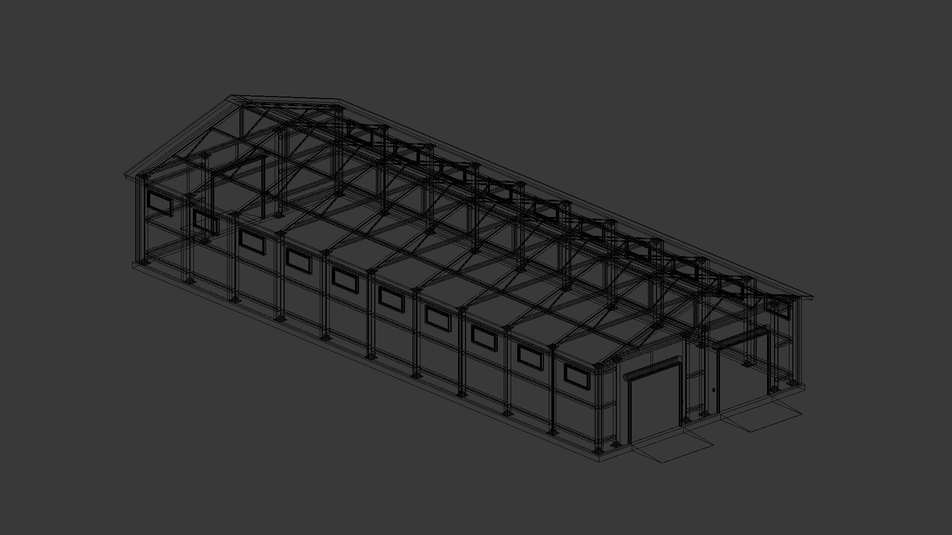 Trading warehouse 3D model | CGTrader