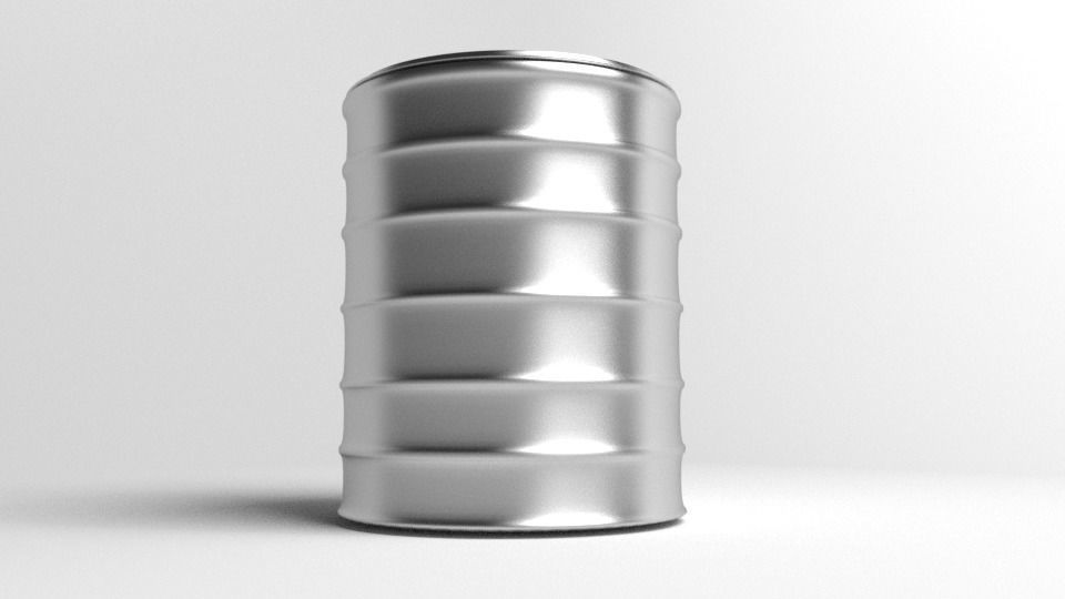 Tin Can - Cylinder 3D model | CGTrader