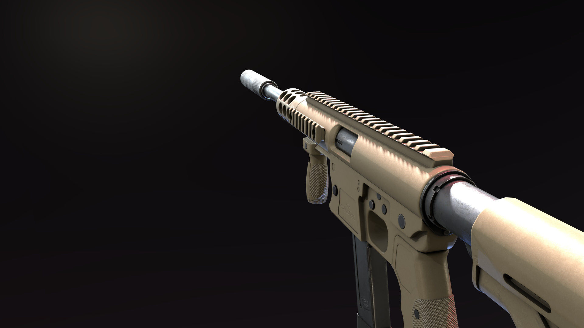 3D model Aero Survival Rifle - Custom VR / AR / low-poly | CGTrader