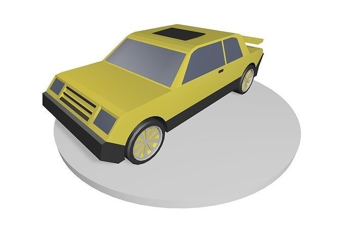 Low Car 3D model | CGTrader