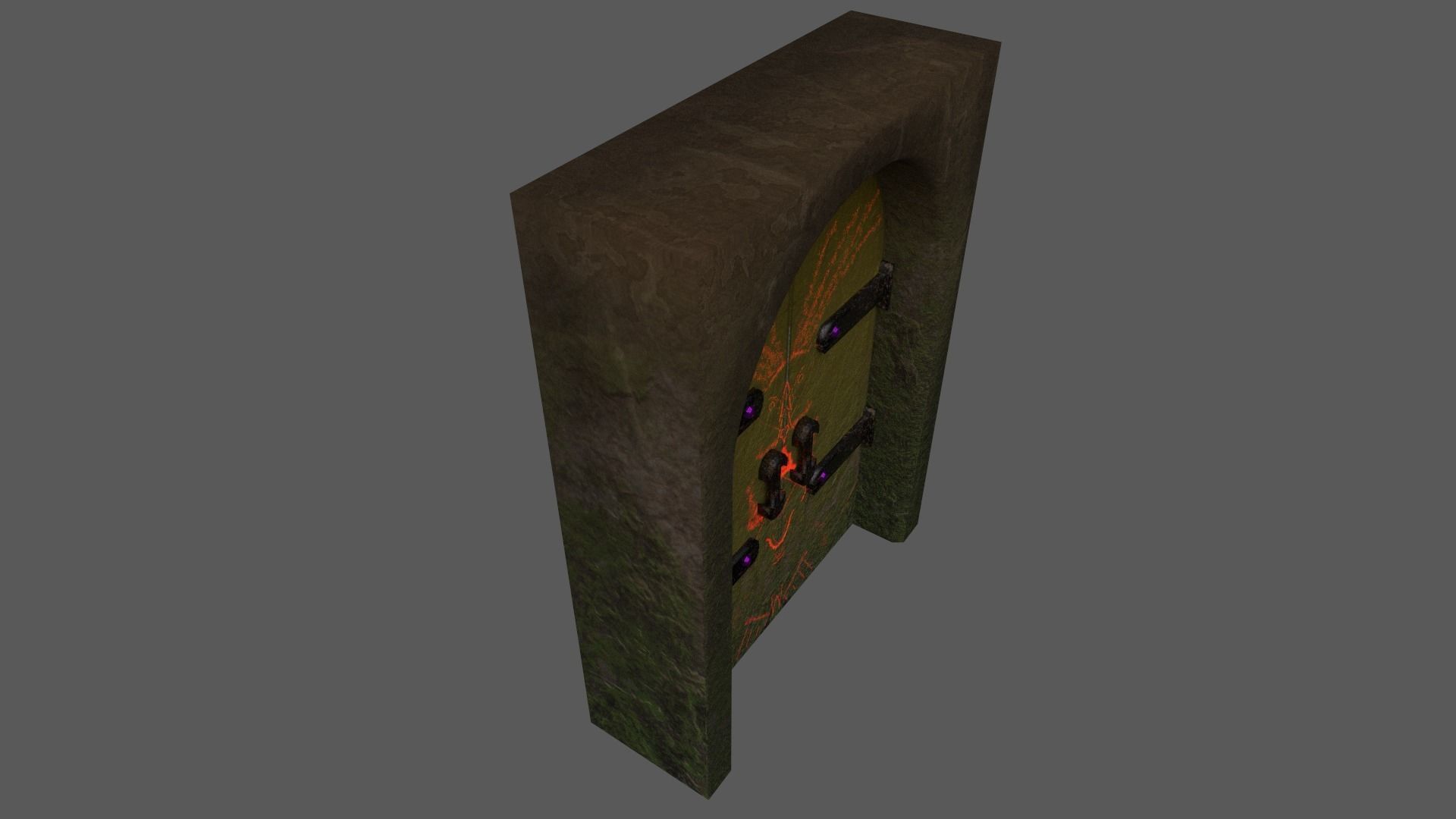 3D model Fantasy Door VR / AR / low-poly | CGTrader