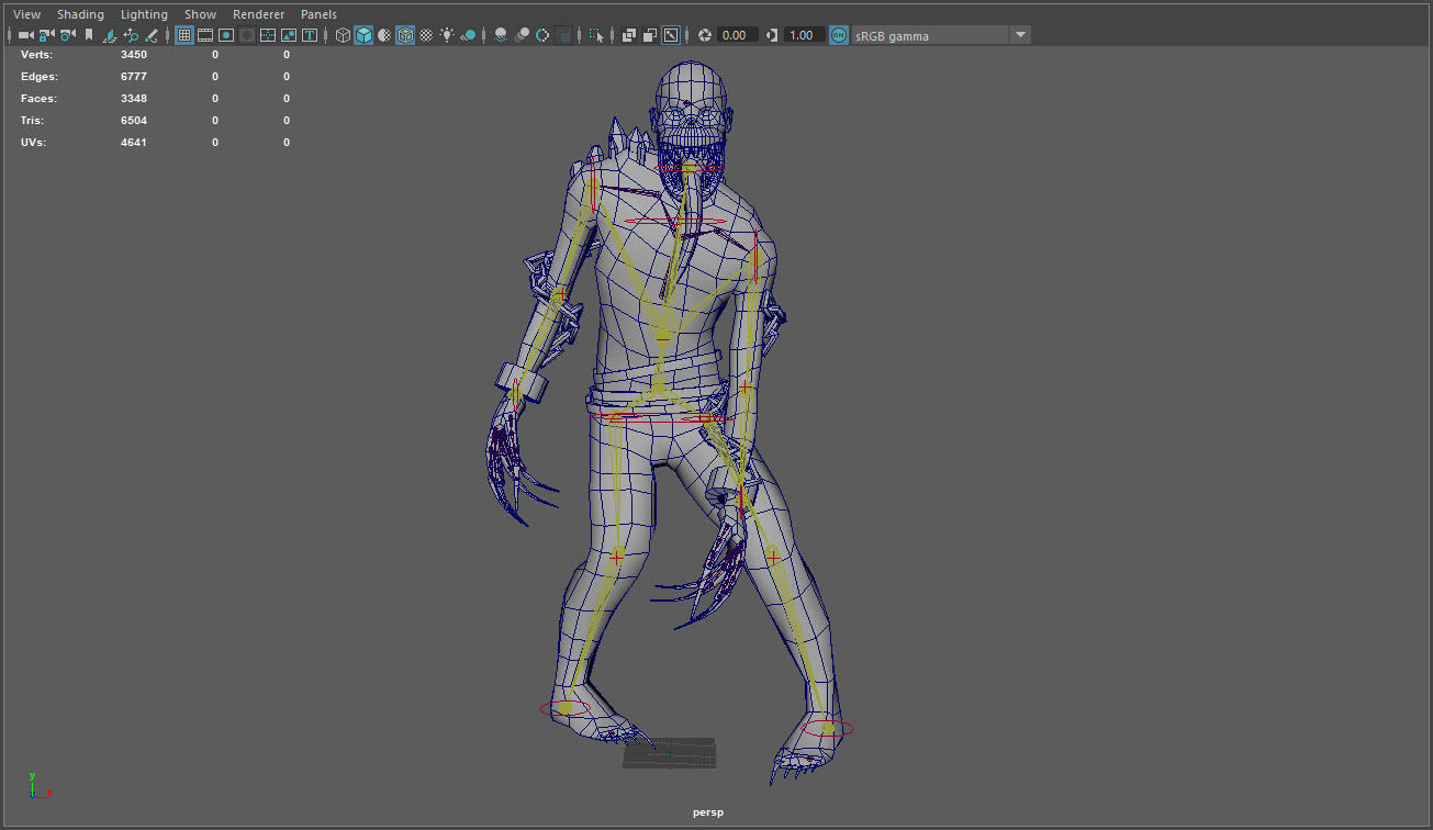 zombie stilized free VR / AR / low-poly 3D model animated rigged | CGTrader