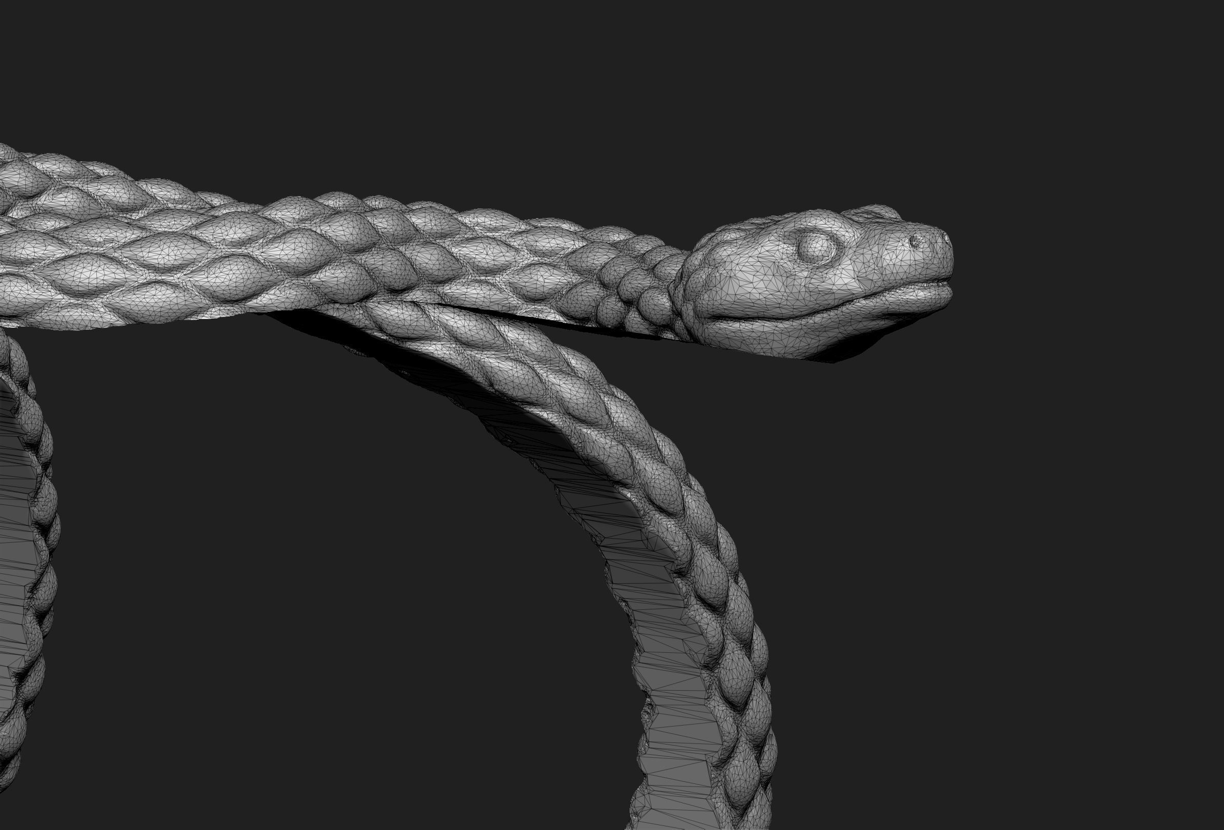 Snake Bracelet Thin Version 3D model 3D printable | CGTrader