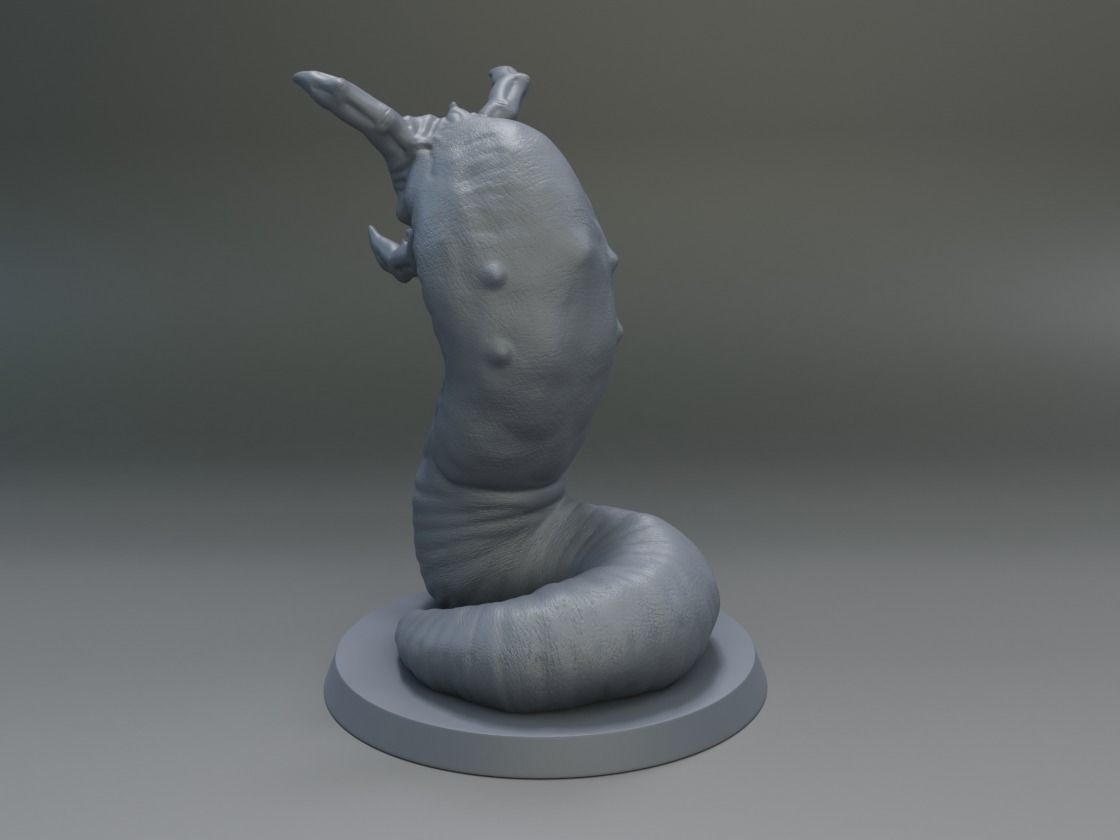 earthworm 3D model 3D printable | CGTrader
