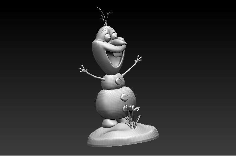 Frozen Snow Man for 3D Printing 3D model 3D printable | CGTrader