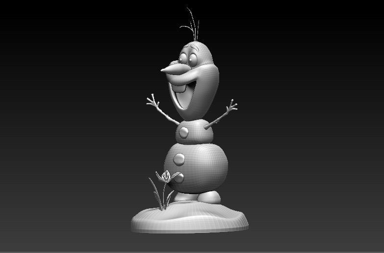 Frozen Snow Man for 3D Printing 3D model 3D printable | CGTrader