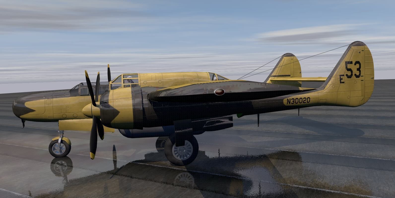 Northrop P-61 Fire Bomber 3D model | CGTrader