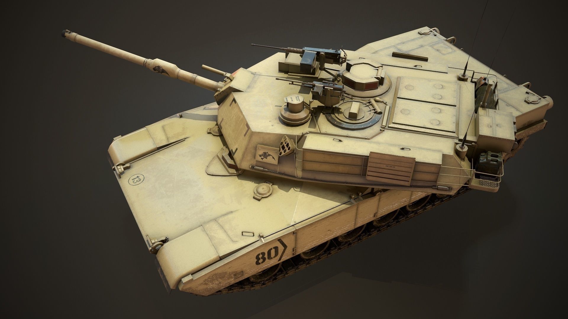 3D model M1A2 Abrams Tank VR / AR / low-poly | CGTrader