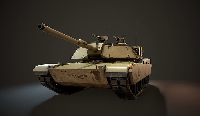 3D model M1A2 Abrams Tank VR / AR / low-poly | CGTrader