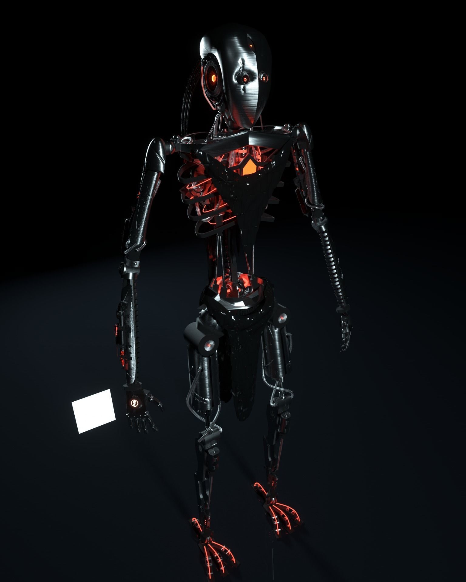 Robot-skeleton Kail free 3D model rigged | CGTrader