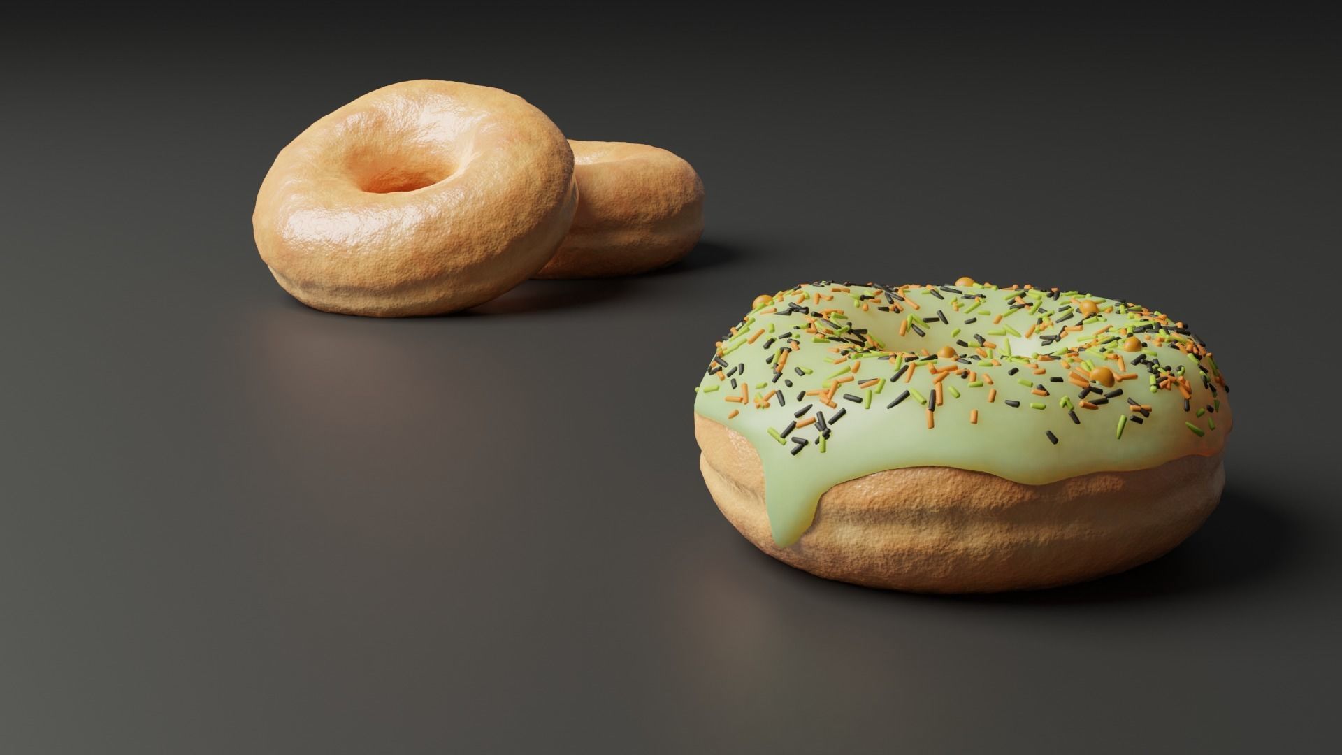 Several Yummy Donuts 3D model | CGTrader