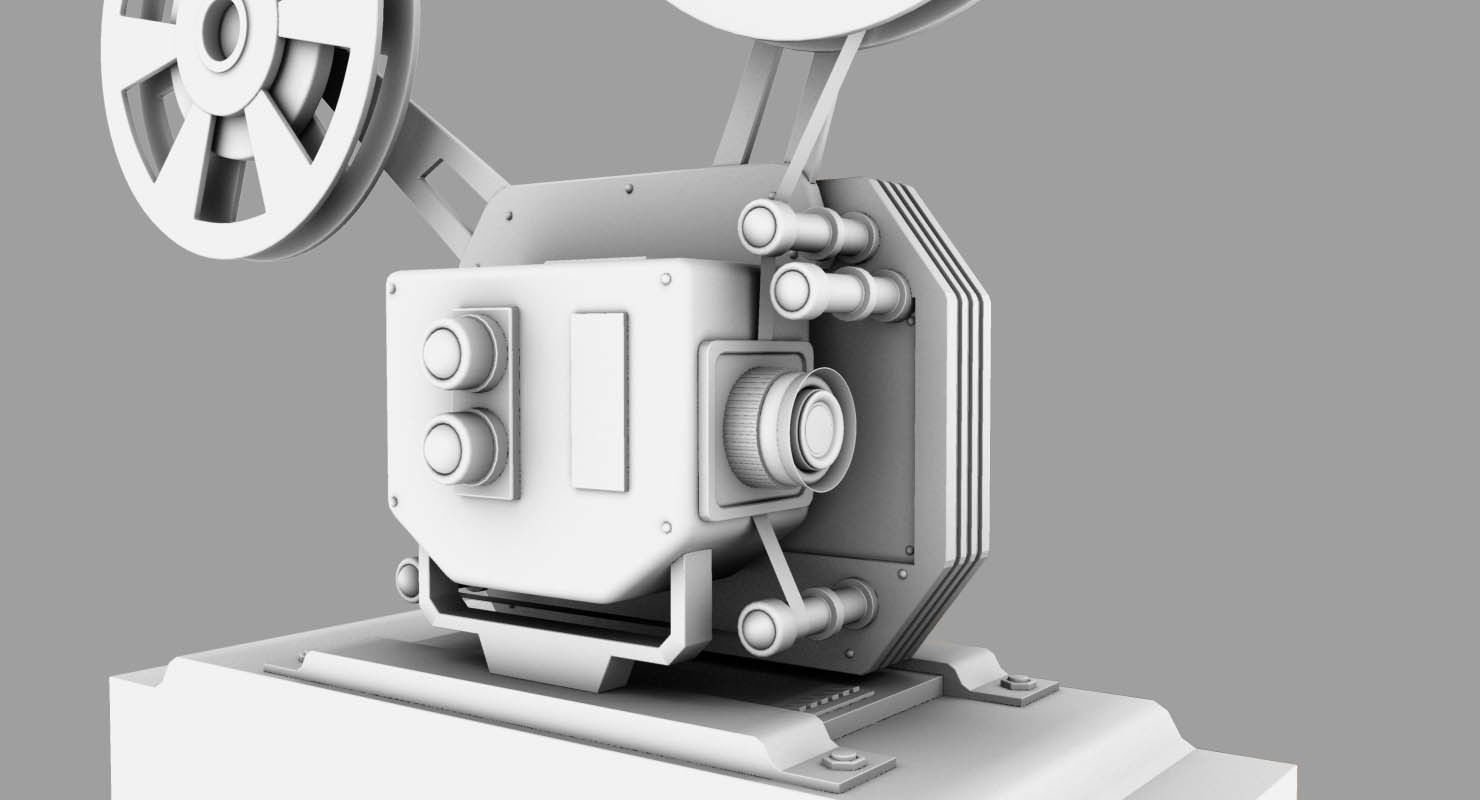 film movie projector 3d model 3D model | CGTrader