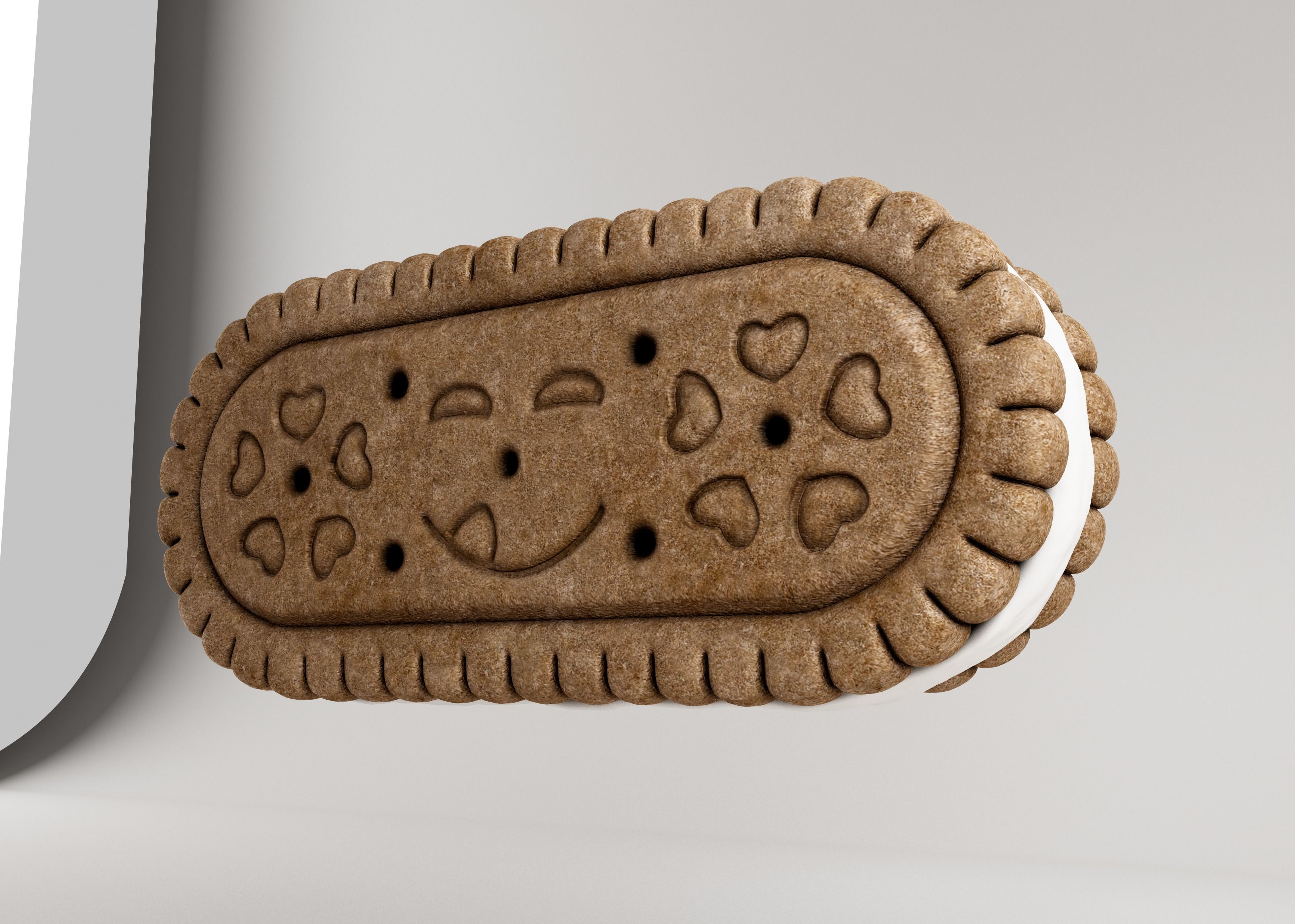 Biscuit realistic 3D model | CGTrader