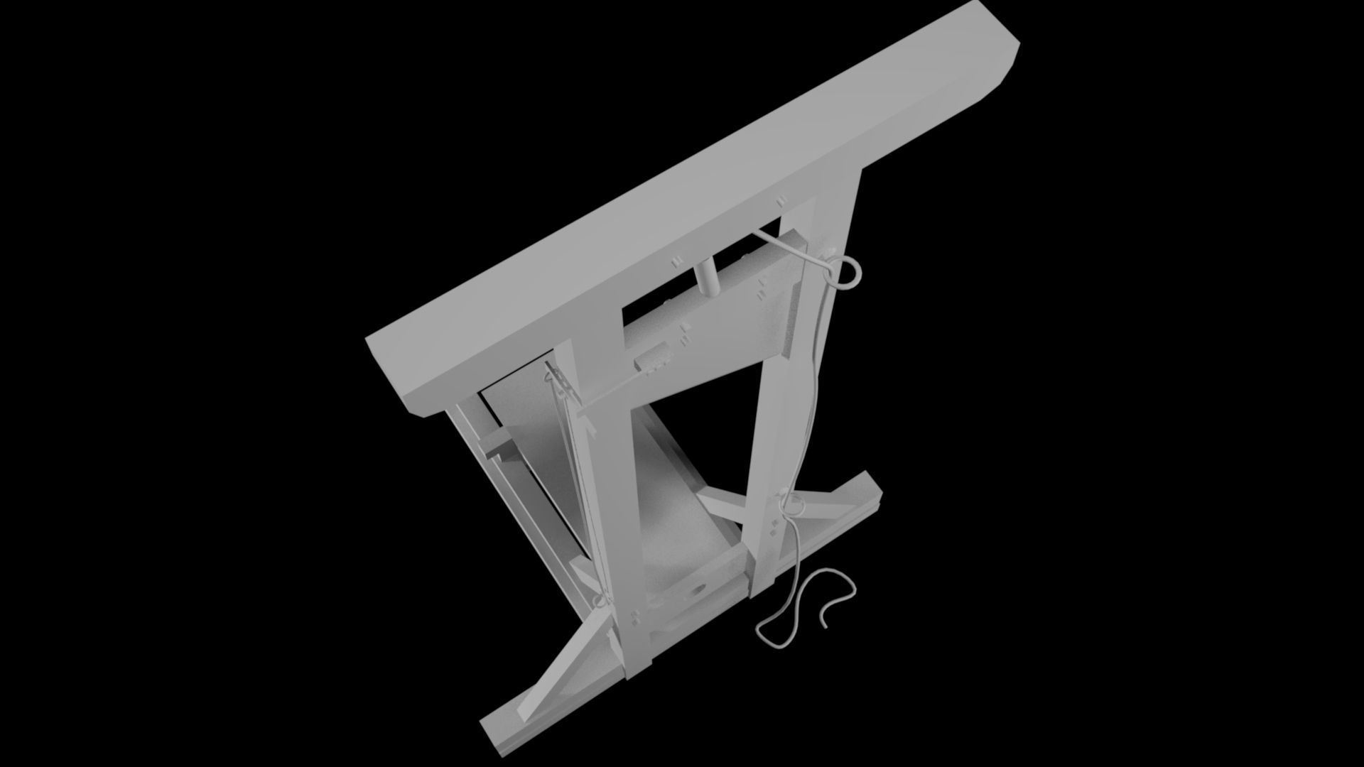 Guillotine Display model 3D model | CGTrader