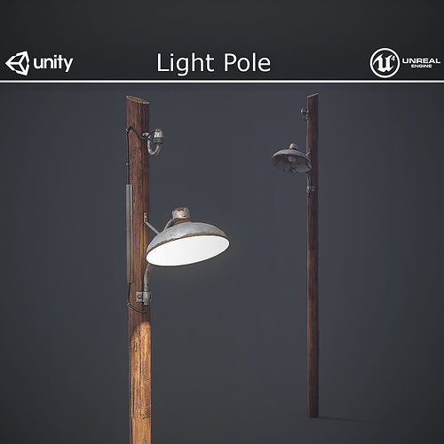 3D model Light Pole VR / AR / low-poly | CGTrader