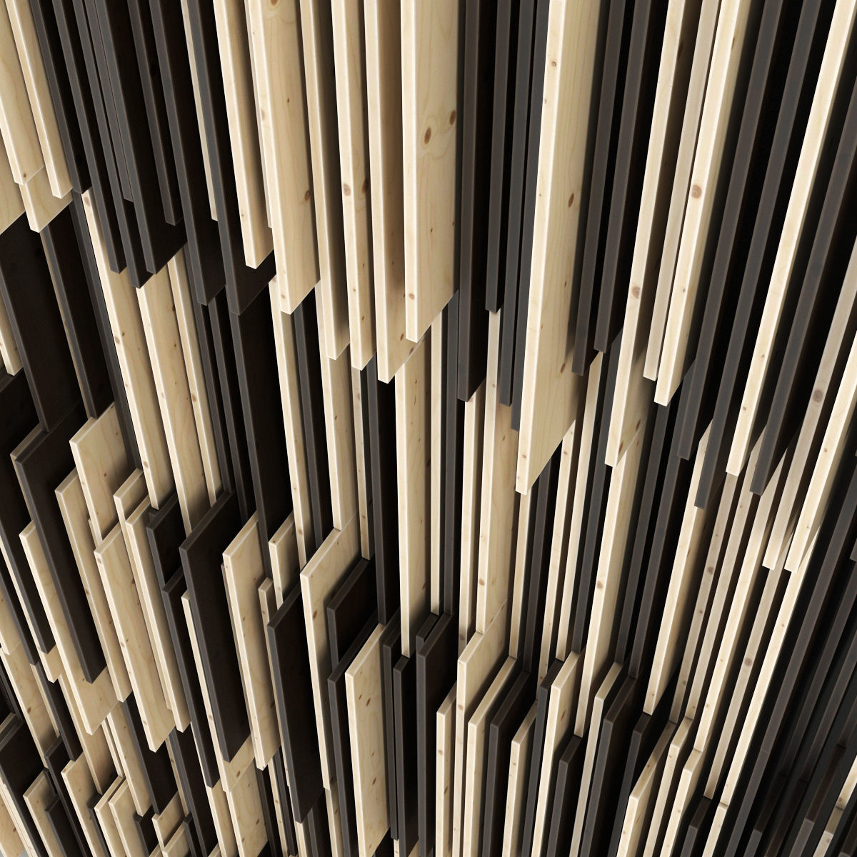 Parametric wood panel 3D model | CGTrader