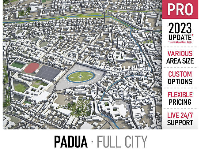 3D model Padua VR / AR / low-poly | CGTrader