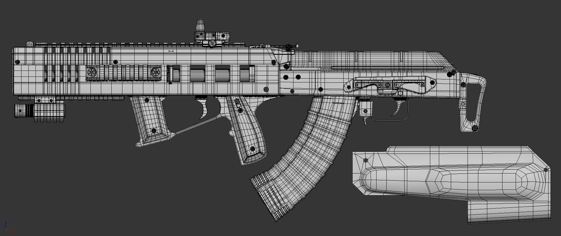 AK-47 ak - rifle 3D model | CGTrader