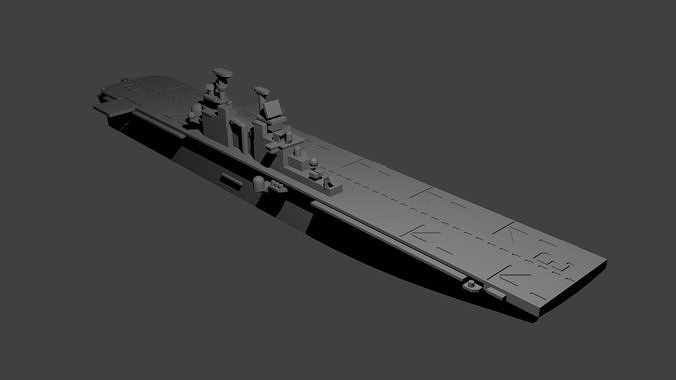 US Wasp Class Helicopter Carrier 3D model 3D printable | CGTrader