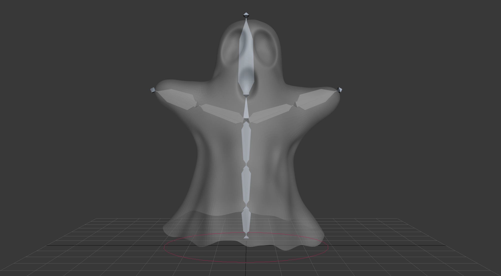 halloween ghost 3D model animated rigged | CGTrader