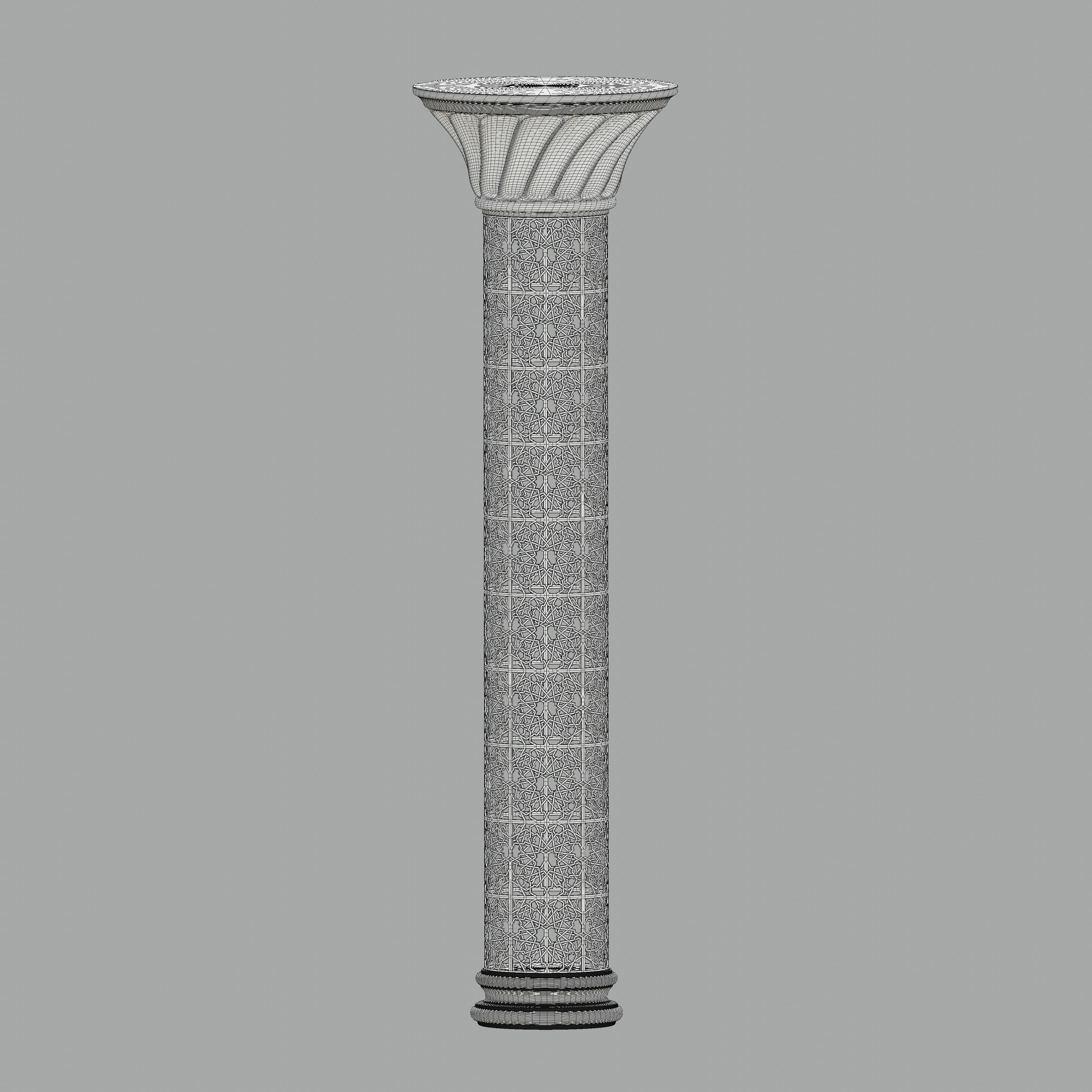 3D model Ornate perforated column VR / AR / low-poly | CGTrader