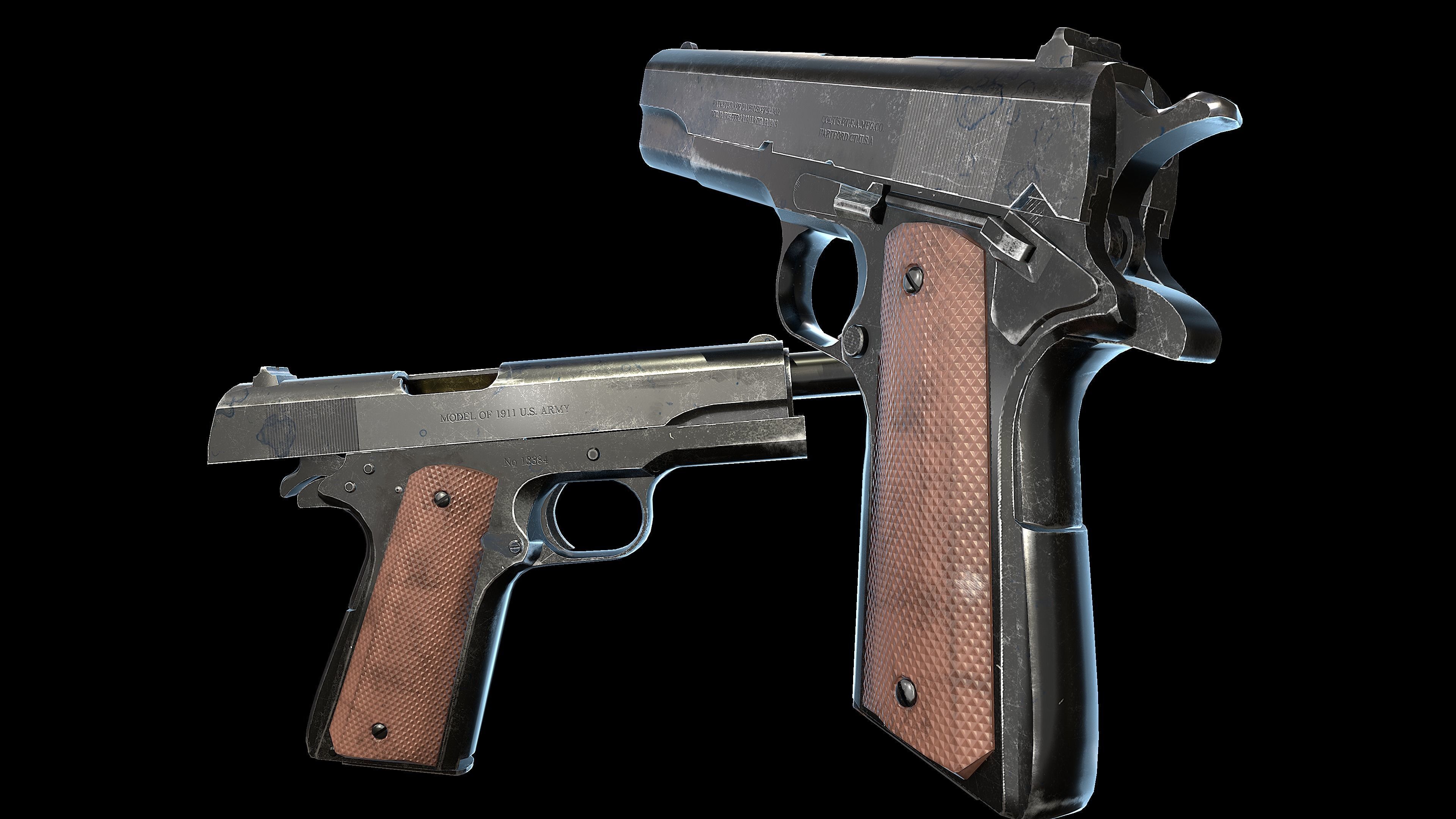 3D model Colt M1911 VR / AR / low-poly | CGTrader