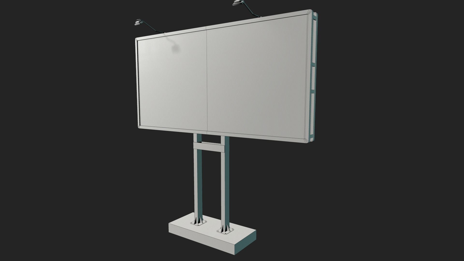 3D model Billboard Screen Board Plank VR / AR / low-poly | CGTrader