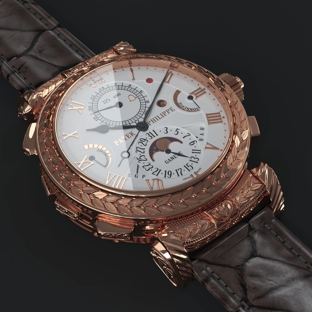 Patek Philippes Grandmaster Chime watches 3D model | CGTrader