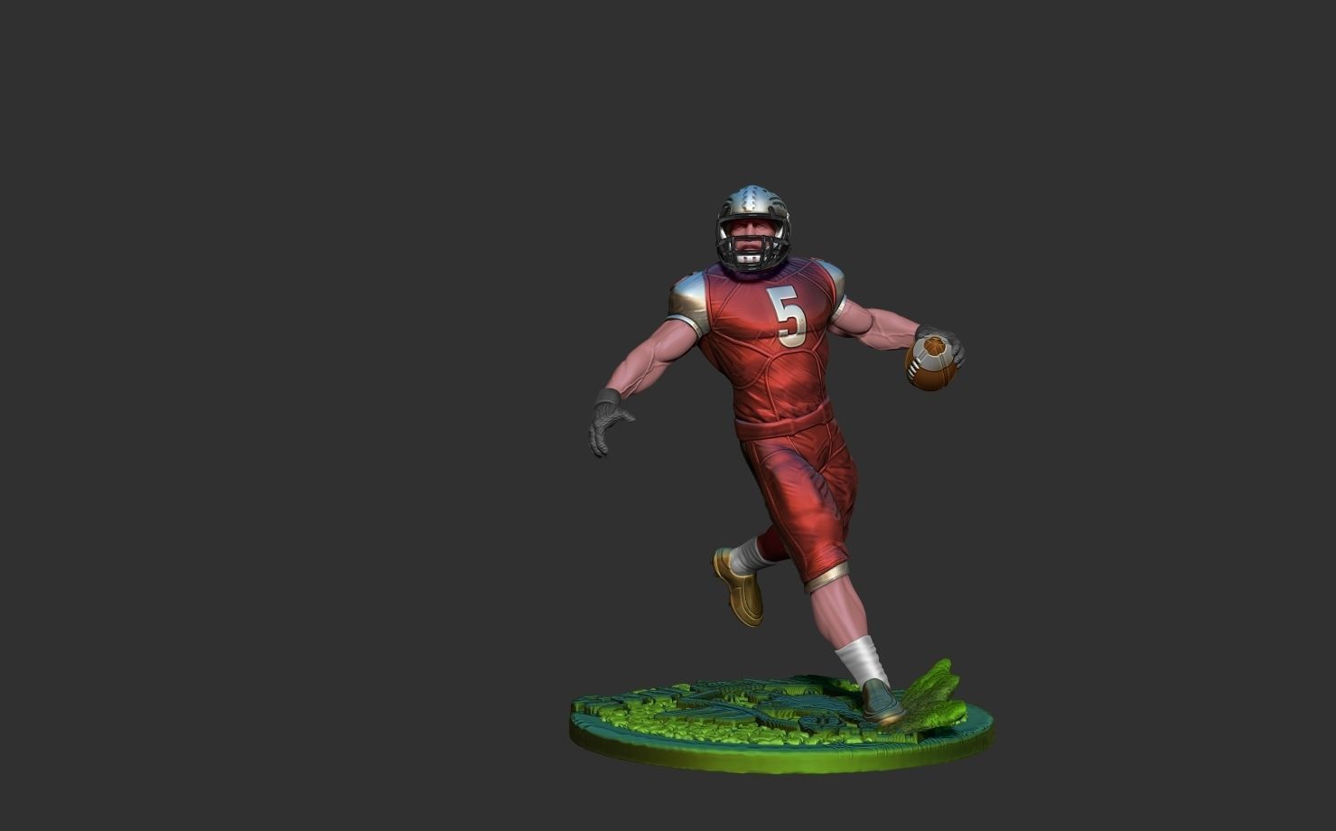 American football 3D model 3D printable | CGTrader