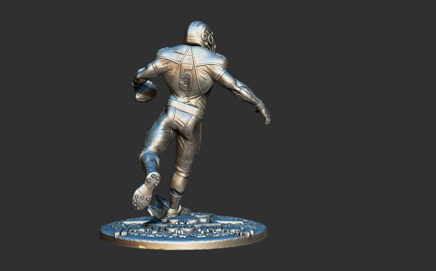 American football 3D model 3D printable | CGTrader