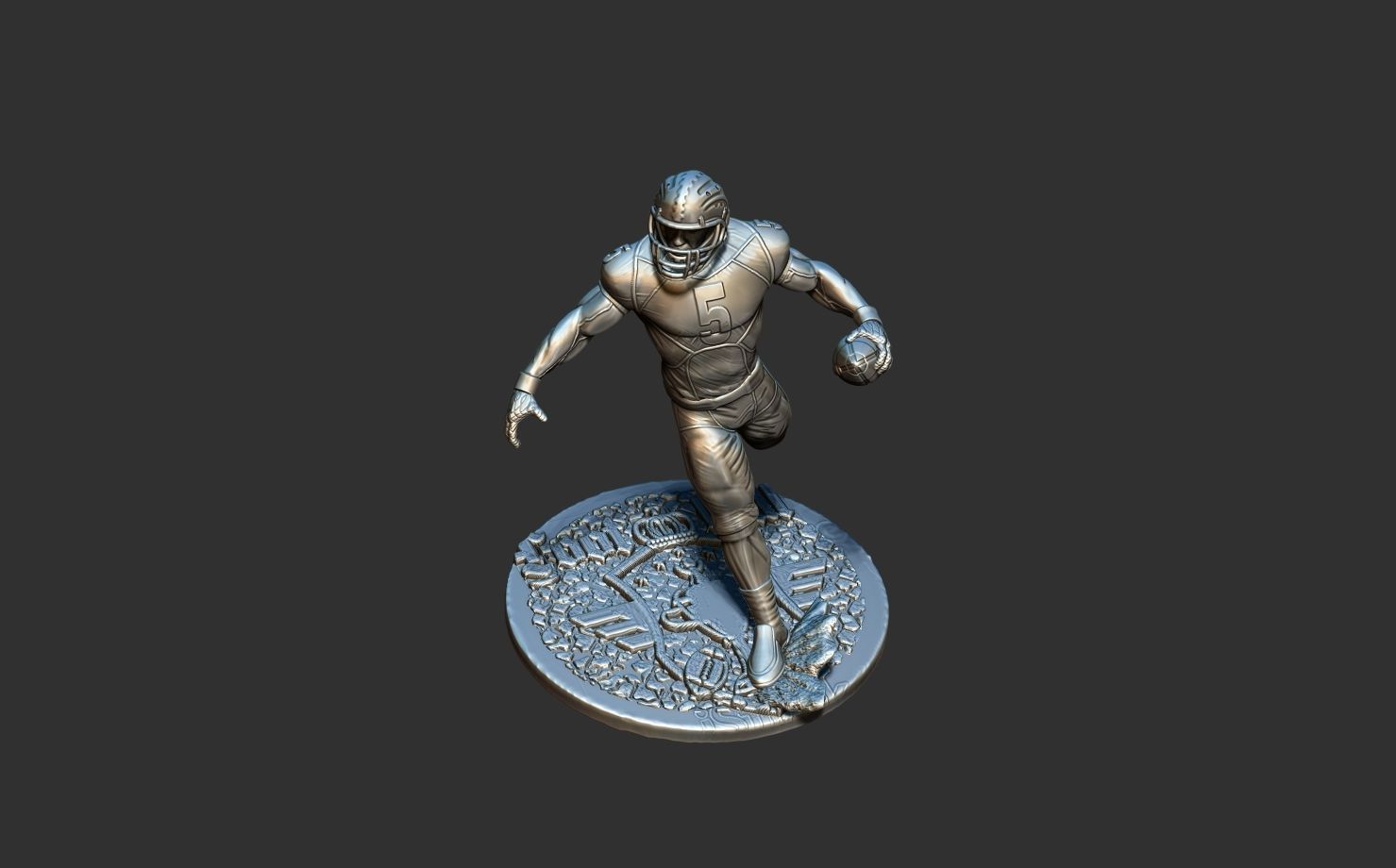 American football 3D model 3D printable | CGTrader