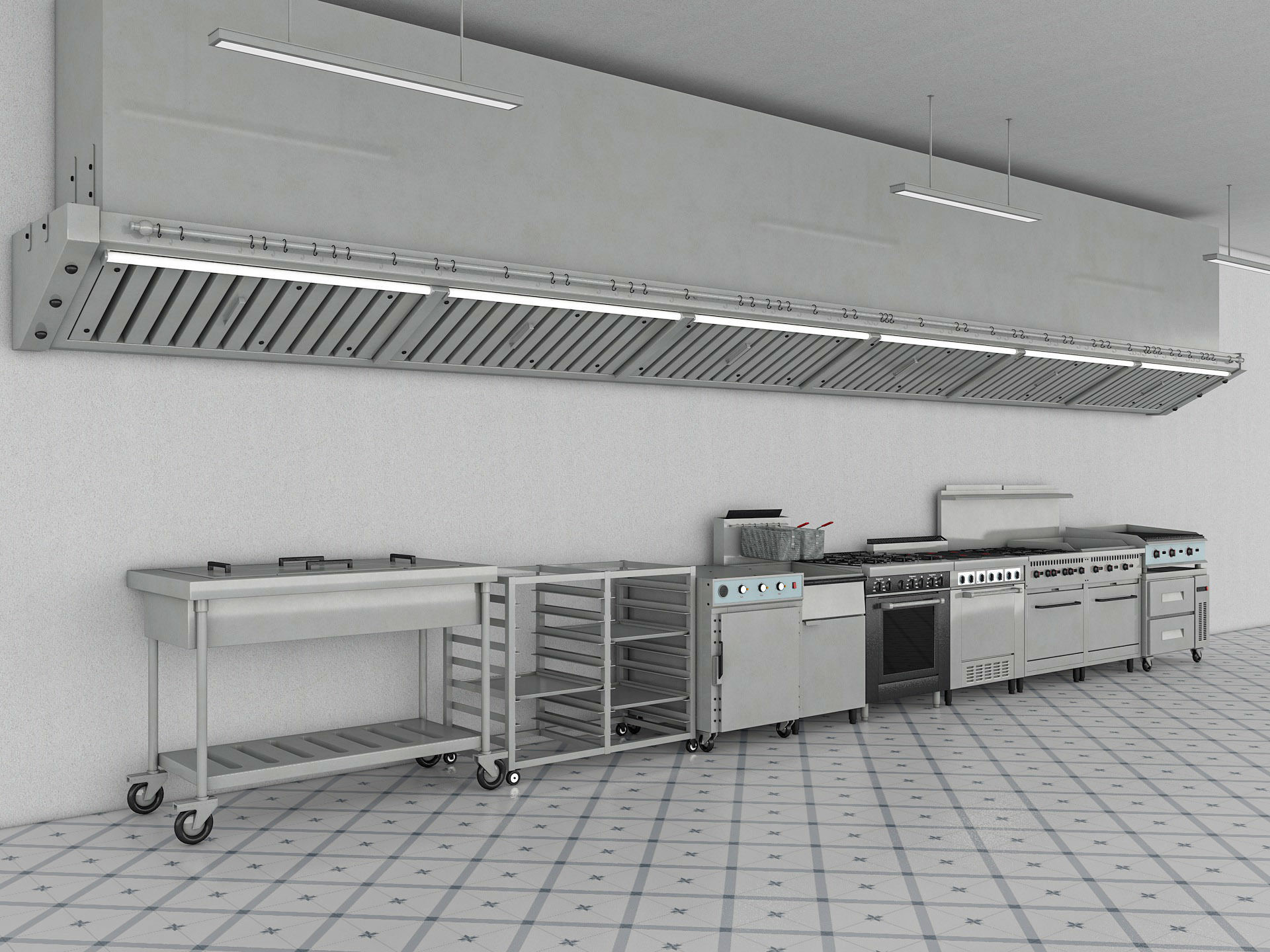 Commercial Kitchen 3D model | CGTrader