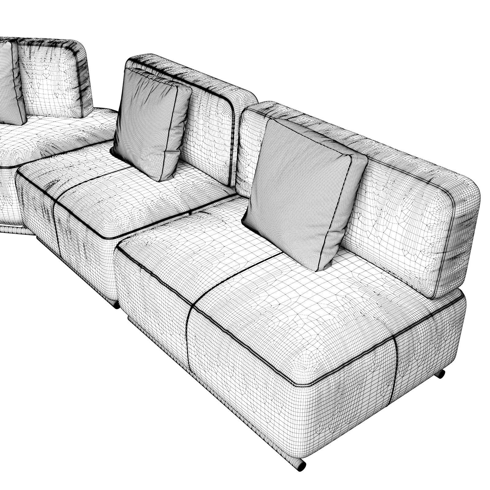 Natuzzi Cava sofa 3D model | CGTrader