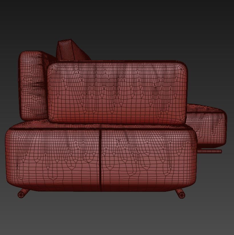 Natuzzi Cava sofa 2 3D model | CGTrader