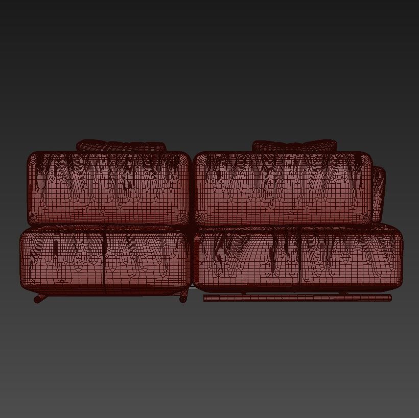 Natuzzi Cava sofa 2 3D model | CGTrader
