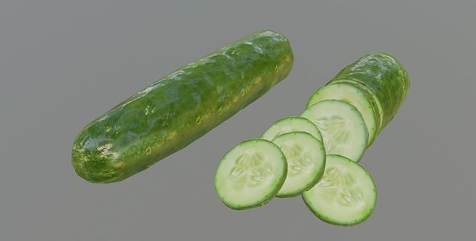 3D model cucumber with pbr textures VR / AR / low-poly | CGTrader