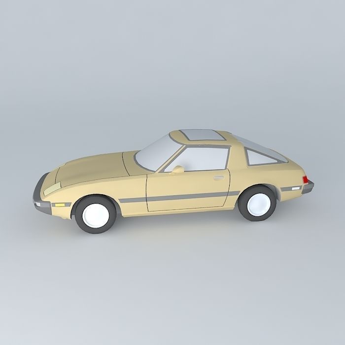 1983 Mazda RX7 free 3D model | CGTrader