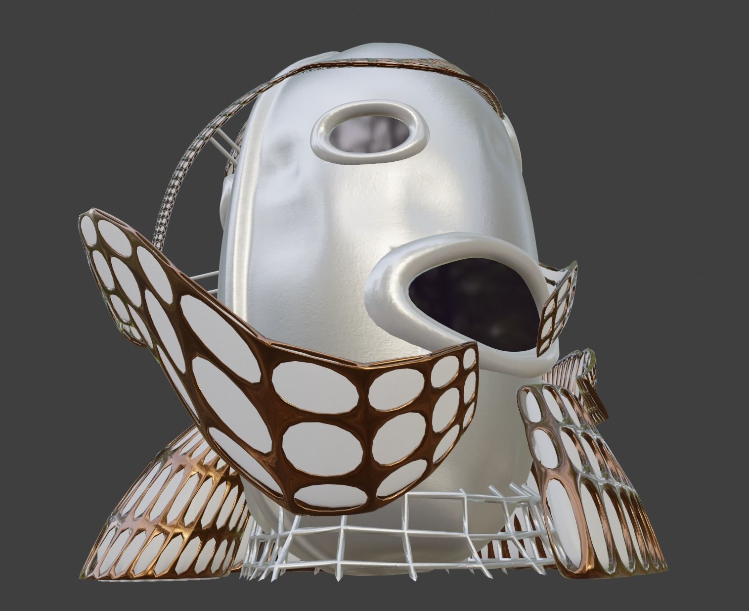 Solarpunk PBR sci-fi building 3D model | CGTrader