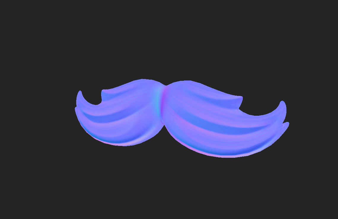 Mustache moustache 3D model | CGTrader