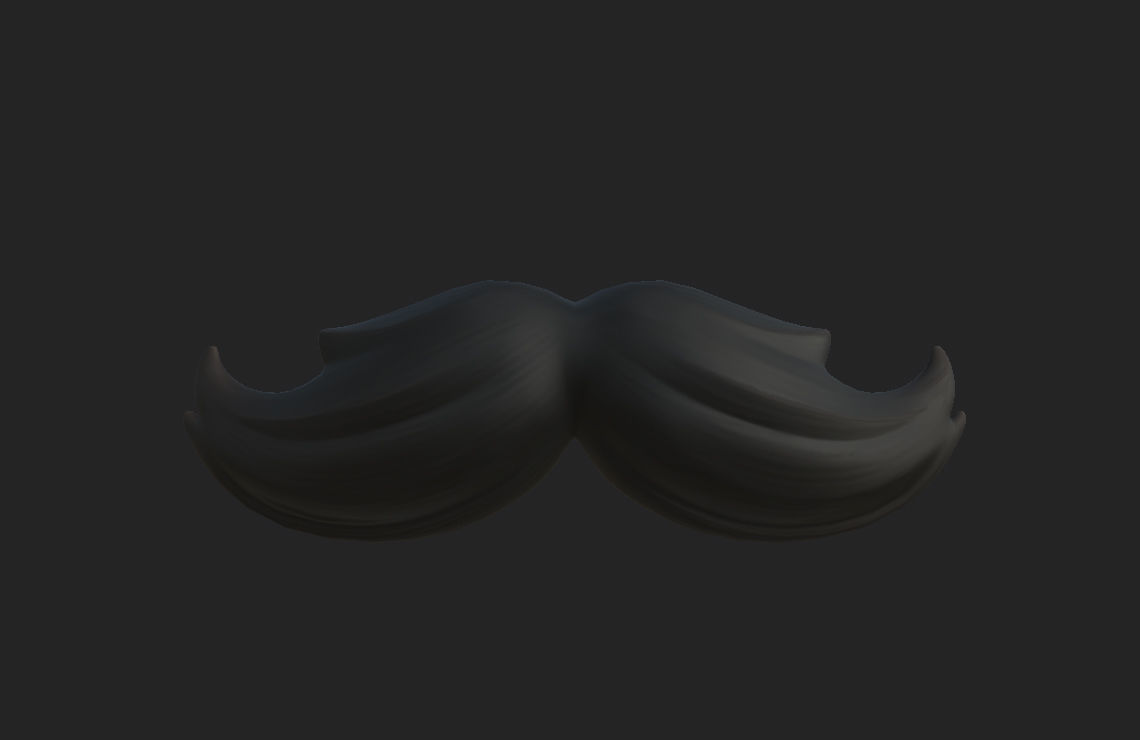 Mustache moustache 3D model | CGTrader